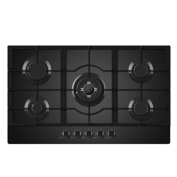 VOGUE 900MM BLACK GLASS HOB *NEW*